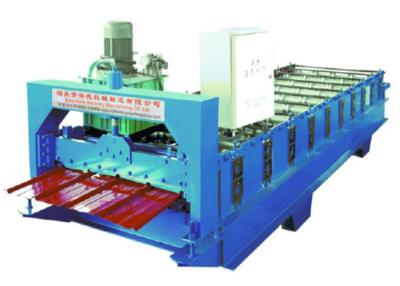China Único rolo do telhado do metal do painel da camada R que forma o perfil da caixa das fileiras da máquina 10 à venda