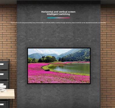 China 55inch Ultra-Thin Invisible LCD Digital Signage 4K Advertising Video Player Displayer SDK Wall-Mounted Intelligent Motherland for sale