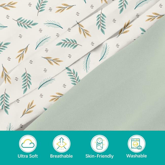 Set of 4 machine-washable cradle sheets