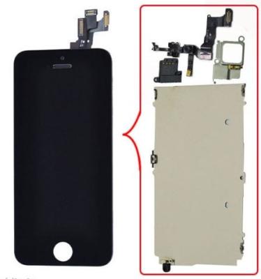 中国 部品が付いている計数化装置との Iphone 5s LCD のための IPS Iphone LCD スクリーンは黒くします 販売のため