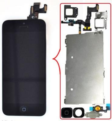 中国 部品が付いている計数化装置との Iphone 5C LCD のための IPS Iphone LCD スクリーンは黒くします 販売のため
