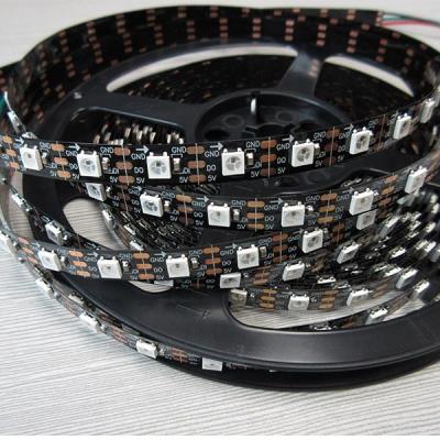 China luz de tiras del PWB del negro de 5V WS2812b RGB en venta