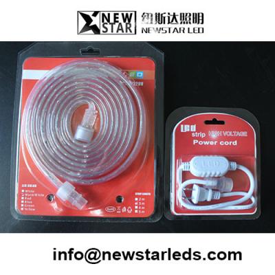 China paquete blanco/caliente de 3M del blanco 2835 SMD de la prenda impermeable 300 LED de tira de la luz 220v de ampolla en venta