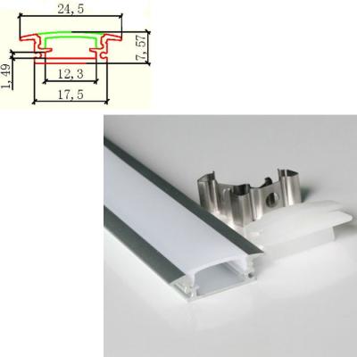 China la superficie llevada PWB de la forma de las tiras U de 8-12m m montó el accesorio de aluminio del canal usado para 3528, 2835, 5050 y 5630smd en venta