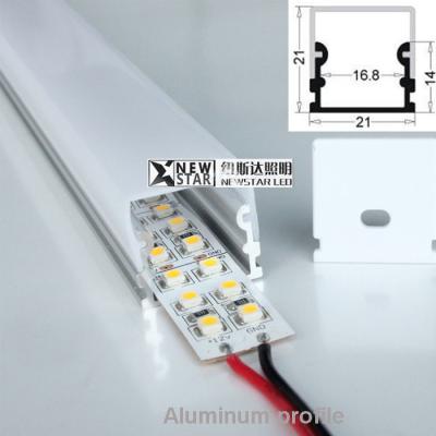 China la superficie de aluminio del perfil de la forma de la luz U del dstrip del PWB de la anchura de 15m m montó el accesorio del canal del Al para lihgting casero en venta