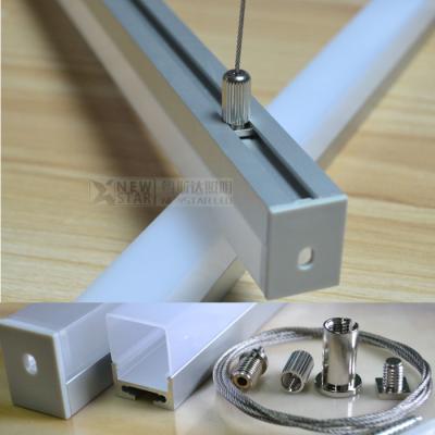 China el perfil de aluminio del cuadrado de la luz de tira del PWB de la anchura de 15m m suspendido montó el accesorio de aluminio del canal para lihgting casero en venta