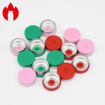 13mm Επίπεδο Έγχρωμο Φαρμακευτικό Καπάκι μιας χρήσης από Αλουμίνιο και Πλαστικό
