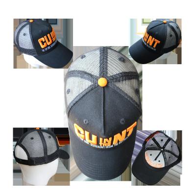 Chine la coutume 3D a brodé la vente en gros de chapeau de camionneur de coton de casquettes de baseball à vendre