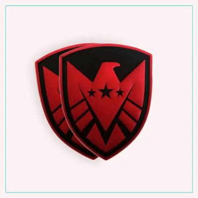 China Marvel Avengers Shield Logo Militaire Tactische PVC Patch Kleding Accessoire Velcro Backing Te koop