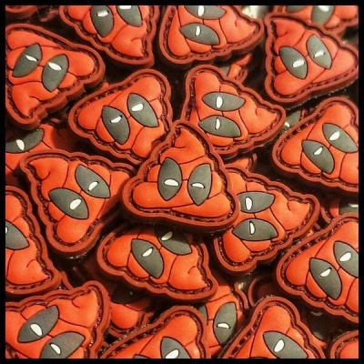 China Op maat gemaakte Deadpool Ranger Eye PVC-patch X Force Unicorn Glow-patch Te koop