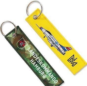 China Personalized Airplane Aviation Tags Custom Woven Keychain Promotion Available for sale