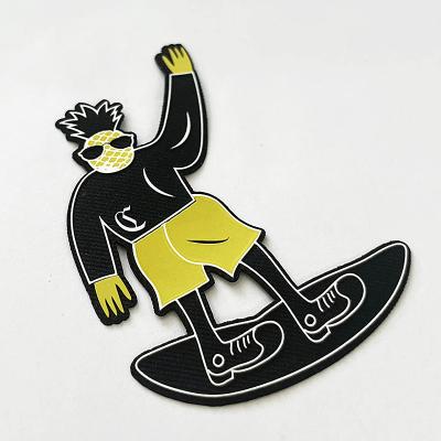 Cina Patch in PVC impermeabile eco-compatibile Patch personalizzato di abbigliamento Logo morale 4mm in vendita