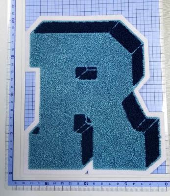Chine PMS a jugé que des corrections de Chenille de broderie chauffent la frontière coupée 5x5cm à vendre