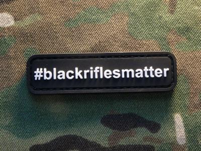 Cina Stampa militare di trasferimento della toppa 3D del PVC del nero di BlackRiflesMatter per i panni in vendita