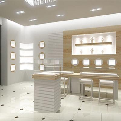China sistema completo de vitrina de vidrio de arce para joyas en venta