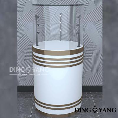 China Factory Bespoke Round Pedestal Jewelry Showcase,Standard Pedestal Showcases for sale