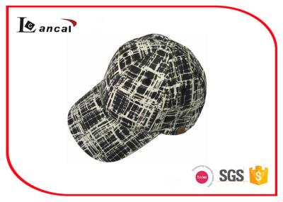 Cina I cappelli di punta piani dei berretti da baseball tela nera/bianca con metallo si inarcano in vendita