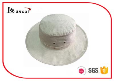 Cina Cappelli freschi crema di tela del secchio della protezione solare 60cm di colore di 100% per gli uomini in vendita