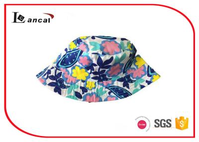 Cina Cappello floreale luminoso reversibile del pescatore del cappello 57CM del secchio di Camo delle signore in vendita