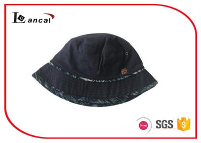 Cina Cappello lavabile 100% di pesca del secchio del cotone del cappello del secchio stampato denim in vendita