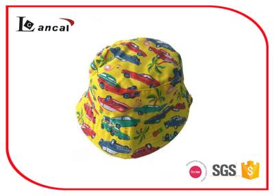 Cina Cappello giallo reversibile del pescatore del secchio di sport del cappello del secchio stampato modello dell'automobile in vendita