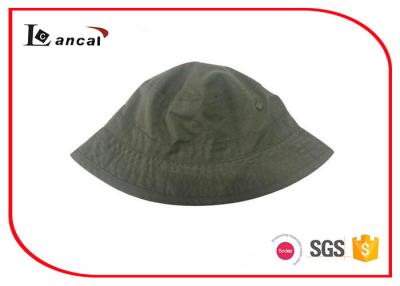 Cina Cappello stampato del secchio degli uomini su ordinazione, cappello cachi del pescatore di Ripstop con l'occhiello del metallo in vendita