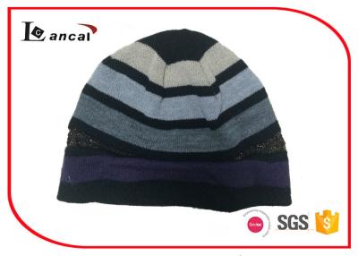 Cina Le signore barrano caldo tricottano l'oro Lurex che dei cappelli i multi uomini di colore tricottano il cappuccio in vendita