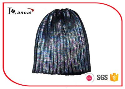 Cina L'inverno della stampa della stagnola tricotta i cappelli che una porpora di 95 grammi tricotta il Beanie per gli uomini in vendita