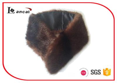 Cina Modacrilica della sciarpa della pelliccia del Faux di Brown degli adulti con lo SGS/conformità PORTATA/SUO in vendita