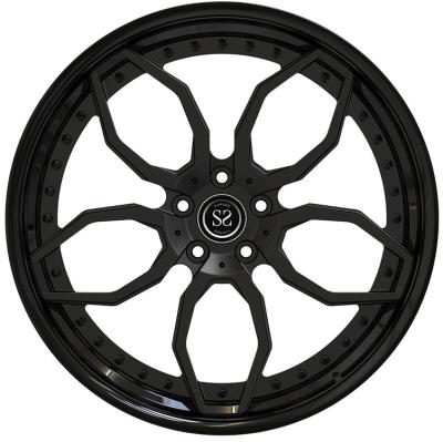 中国 23×11 カスタム 2PC 鍛造 輪輪 グランス 黒 5×130 ポルシェ カイエン 2020 販売のため
