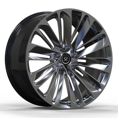 China 23x11 Op maat gesmeed velgen Hyper zilver voor Bentley Benttayga Te koop