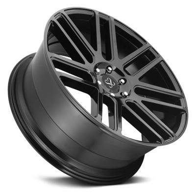 China Custom Size 22 Forged Rims Wheel With Matte Black Spoke Barrels For Luxury Car for sale