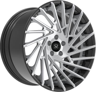 2 조각은 바퀴 솔 관례를 Audi R8 V10 Spyde에 의하여 위조된 합금 변죽을 위한 21 인치 변죽 5x112 위조했습니다