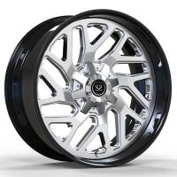 China Fit Dodge Ram 1500 Gloss Black Custom 2-PC Forged Alloy Rims 20 21 And 22 Inches 5x139.7 / 6x139.7 for sale