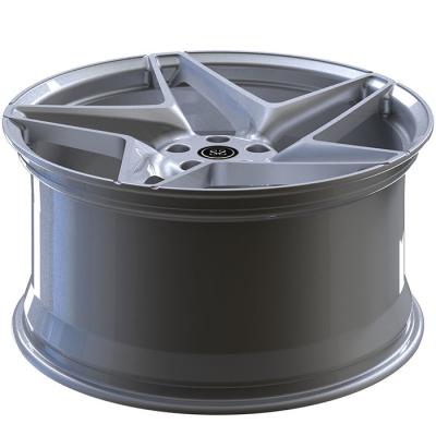 Chine Le rai de Matt Silver Classical 5 a forgé Monoblock 5x114.3 Staggerd à vendre