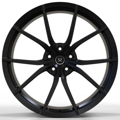 China Gloss Black 1-Piece Forged Wheels 2-Steps Rim 20mm For Auid RS5 for sale