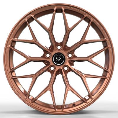 China Custom Matt Broze 1-PC Forged Monoblock 6061-T6 Rims For Giulia Giulietta Stelvio for sale