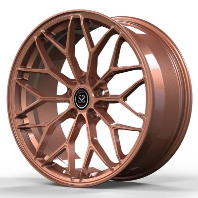 China Custom Matt Broze 1-PC Forged Monoblock 6061-T6 Rims For Giulia Giulietta Stelvio for sale