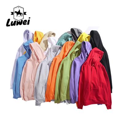Cina Moletons Sweatshirt di cotone Oversize Custom Gym Bulk Felpa Sports Premium Plain White Peso pesante Hoodie di strada in vendita
