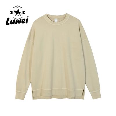 Cina Pullover retrò di peso pesante di grandi dimensioni 380g 100% cotone felpe e felpe da uomo con tasca in vendita