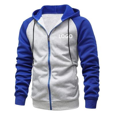 Cina ODM/OEM all'ingrosso puls size felpe con cappuccio da uomo con zip completo con logo stampato su misura felpa con cappuccio da uomo in vendita