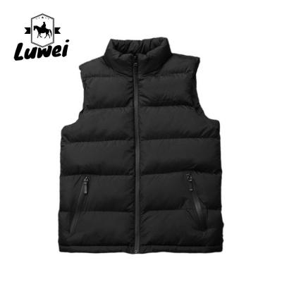 Cina Di lusso di qualità pesato senza maniche Utilità di pesca Custom Cotton Quilted Mantello Mezza manica Zipper Vesti da uomo giubbotto in vendita