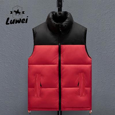 Cina Abbigliamento invernale Giubbotti spessi Quilted Caldo Utilità Contrasto Colori Camicetta senza maniche Vesti Plus Size Vesti Uomini in vendita