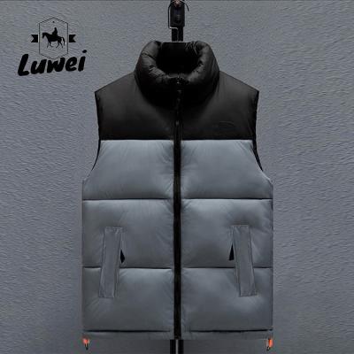 Cina Inverno a prova di vento Collare a piedi casual maschile Vestiti di uso formale maschile Puffer Gilet Maschile Gilet di velluto in vendita