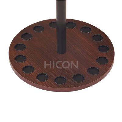 Chine Wooden Fishing Rod Display Rack Round Pole Holder Fishing Reel Rack à vendre