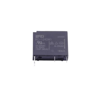 China Relé ultra fino 24VDC 4 Pin Power D RC da montagem do PWB de SPST 5A - 124DM1 para a máquina de lavar louça à venda