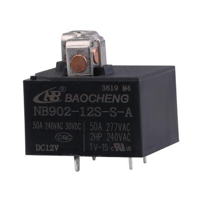 中国 密封されたNO 4KV 12V 50 AmpのリレーPCBの台紙M4のボルトはNB902 - 12S -をS - A接続する 販売のため