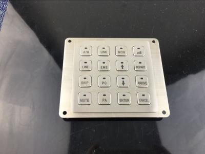 Cina 4X4 chiude a chiave la tastiera irregolare retroilluminata dell'acciaio inossidabile per il sistema astuto di accesso della porta in vendita