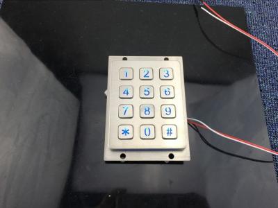 Cina Tastiera in metallo impermeabile IP65 utilizzata nel telefono esterno in vendita