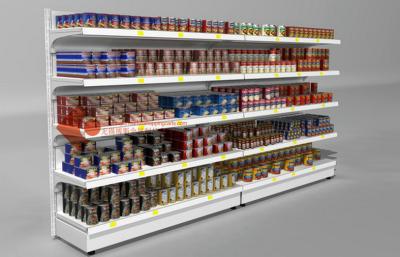 Cina Scaffali resistenti del supermercato, singola scaffalatura fissata al muro laterale del cavo in vendita